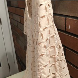 LOFT | Tops | Top By The Loft P Beige Eyelet Great | Poshmark